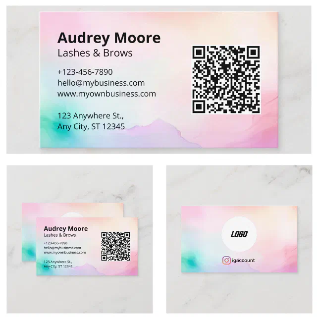 Elegant Lashes Brows Lash Tech Eyelash Business Card | Zazzle