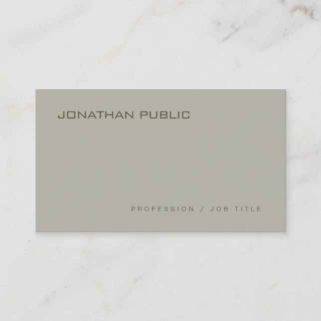 Elegant Modern Clean Design Professional Template Business Card | Zazzle