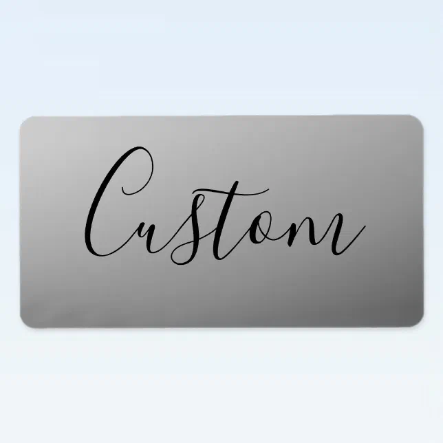 Elegant Modern Script Editable Black Text Writing Label | Zazzle