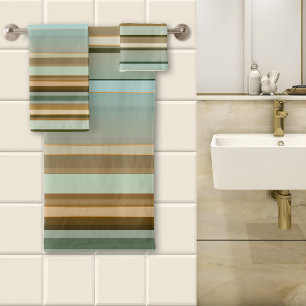 Blue and brown bathroom towels store