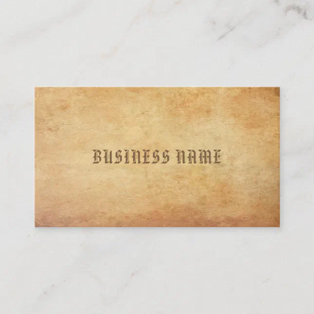 Elegant Nostalgic Old Paper Look Sophisticated Business Card | Zazzle