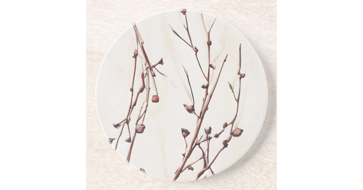 Elegant Stone Christmas Coasters | Zazzle