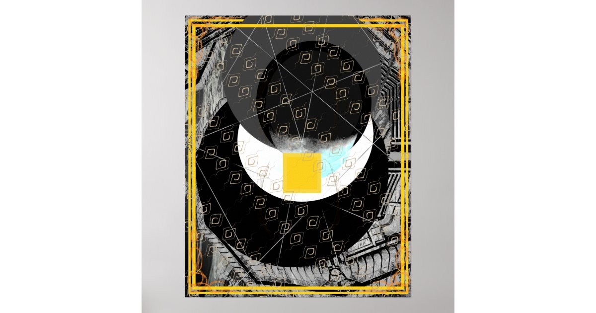 Elemental Earth Within Water Meditation Aid Tattva Poster | Zazzle