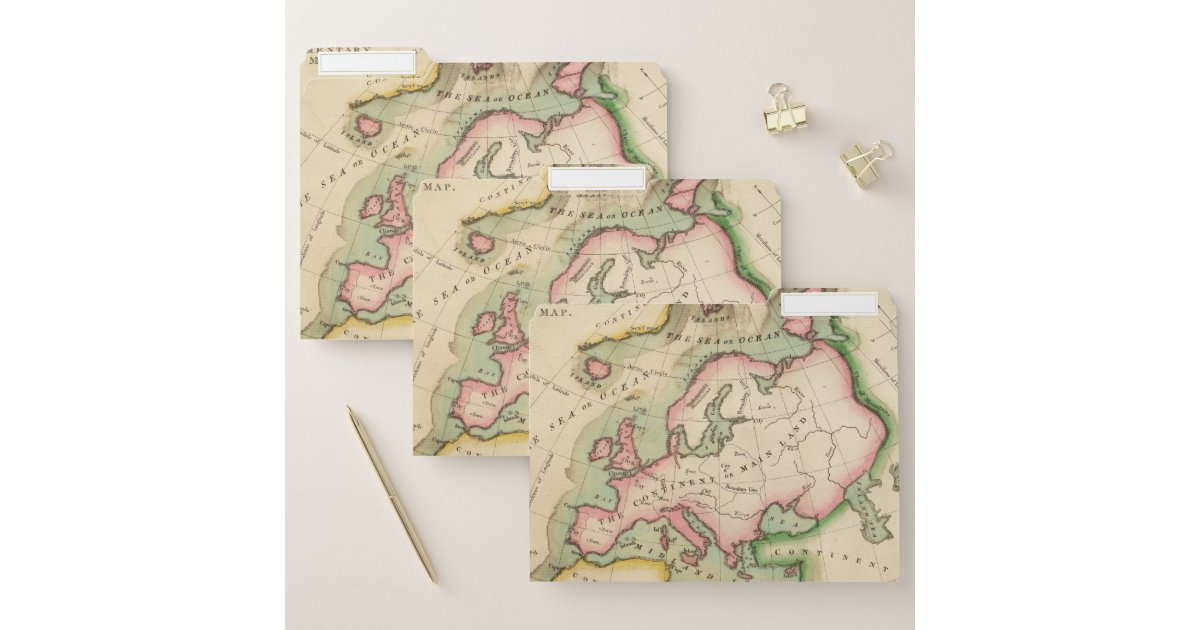Elementary Map File Folder | Zazzle