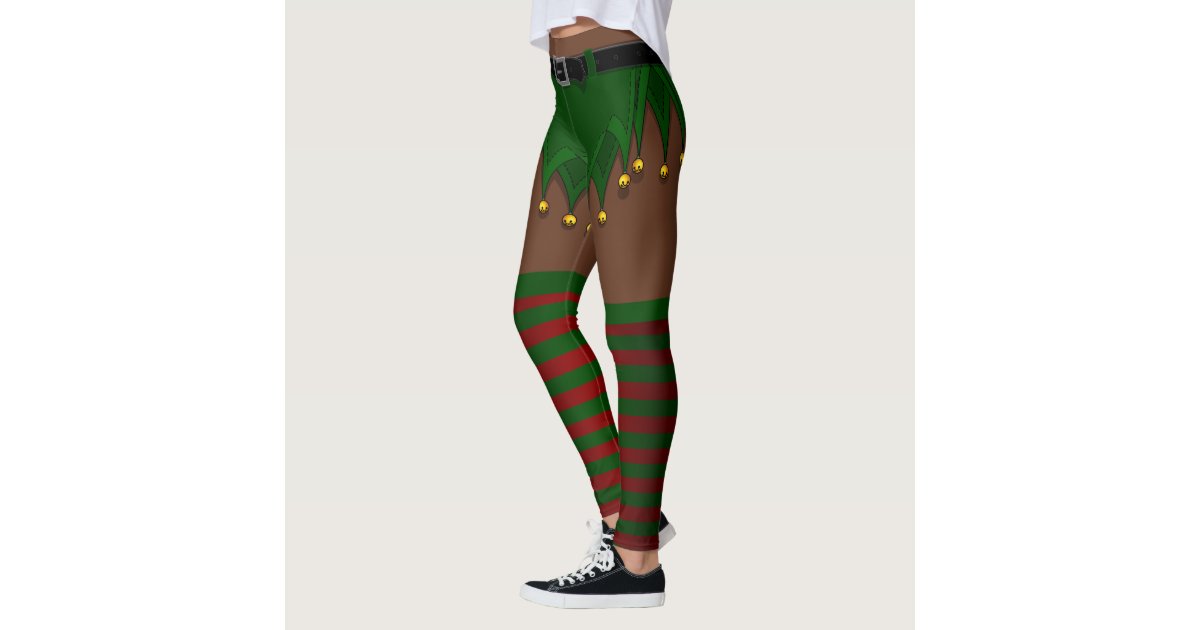 Elf Costume Leggings African Christmas Elf Pants | Zazzle