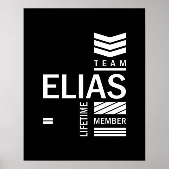 Elias Personalised Name Birthday Gift Poster | Zazzle.co.uk