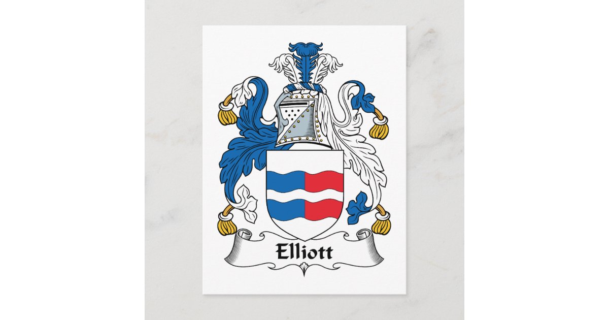 Elliott Family Crest Postcard | Zazzle