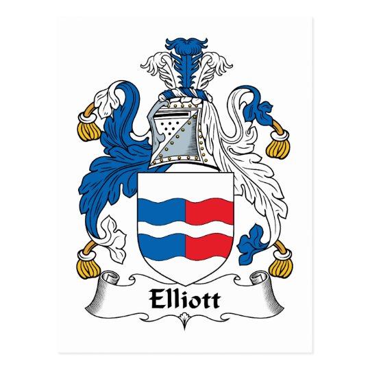 Elliott Family Crest Postcard | Zazzle.co.uk