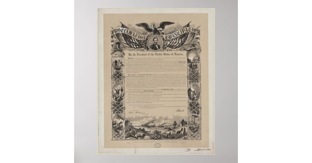 Emancipation Proclamation Poster | Zazzle