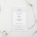 EMMA Mountain Minimalist Dove Grey Save the Date | Zazzle