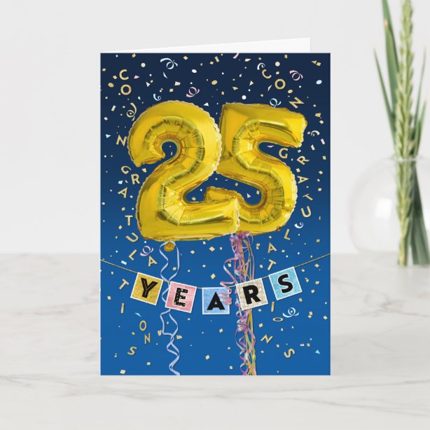 25th Anniversary Cards | Zazzle.co.uk