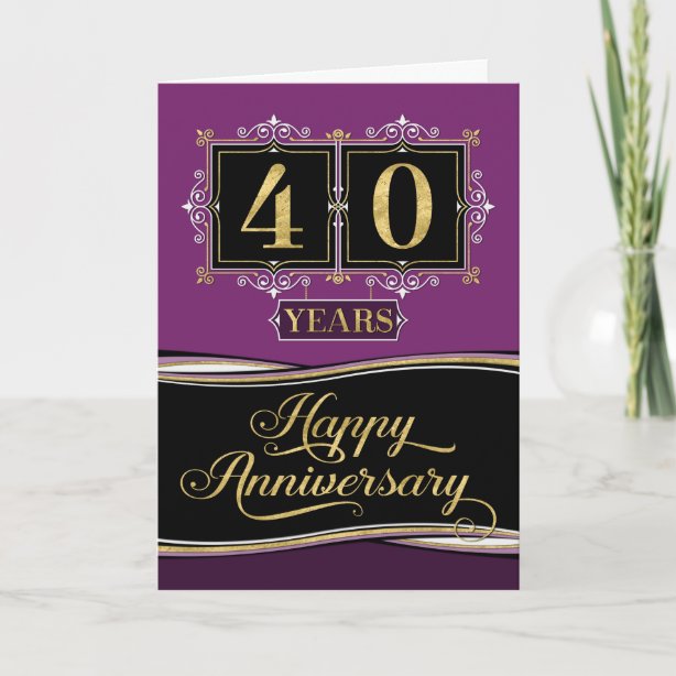 40 Years Employee Anniversary Gifts & Gift Ideas | Zazzle UK