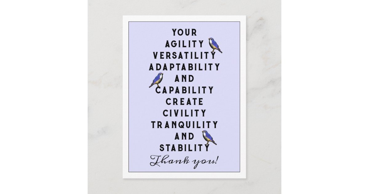 Employee Appreciation Postcard | Zazzle