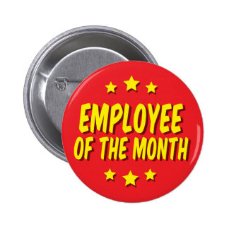 Employee Of The Month Badges and Employee Of The Month Pins | Zazzle.co.uk