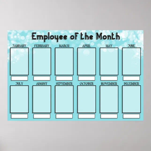 employee of the month display for 4x6 photos poster | Zazzle