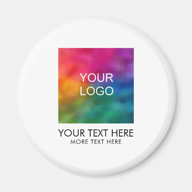 Employee Staff Crew Member Name Your Text Logo Magnet | Zazzle
