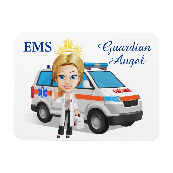 EMS Medical - Guardian Angel - SRF Magnet | Zazzle.co.uk