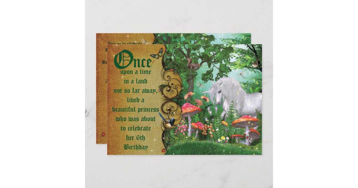 Enchanted Woodland Fairy Forest Party Invitation | Zazzle
