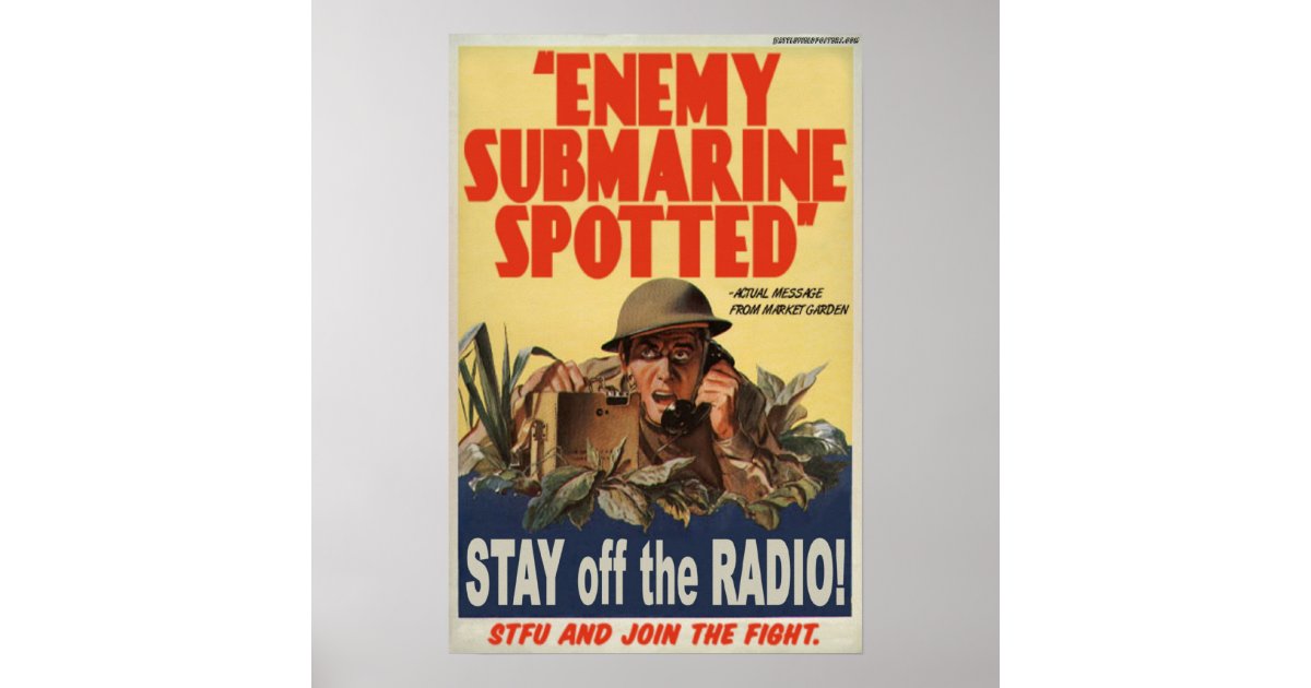 Enemy Submarine Spotted Poster | Zazzle
