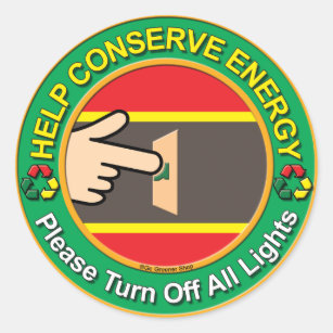 Energy Saving Stickers & Labels | Zazzle UK