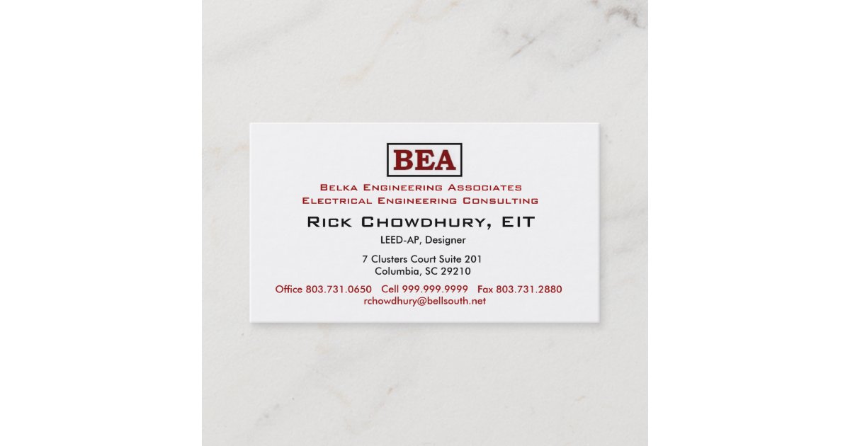 Engineering Business Card | Zazzle