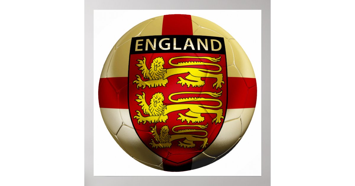 England Football Poster | Zazzle.co.uk