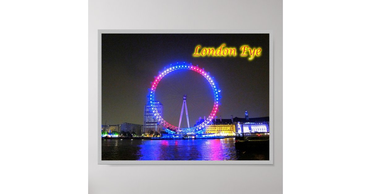 England - London Eye - Poster | Zazzle