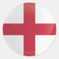 England Round Icon Flag Classic Round Sticker | Zazzle