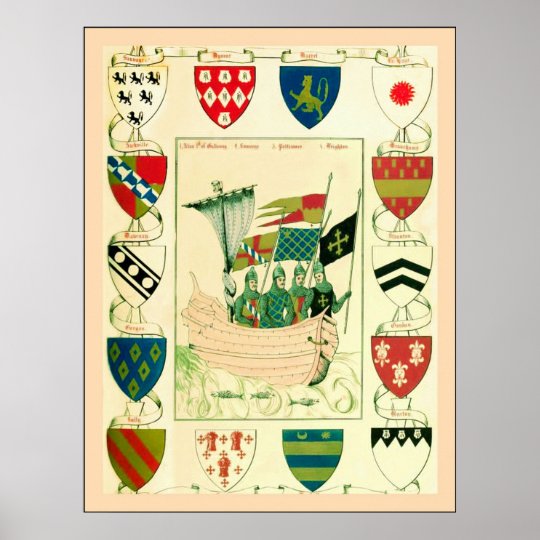 English Crusaders Poster | Zazzle.co.uk