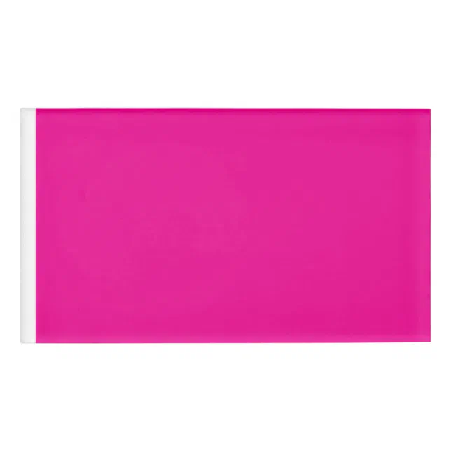 Enhance Your Space with a Pink Background Name Tag | Zazzle