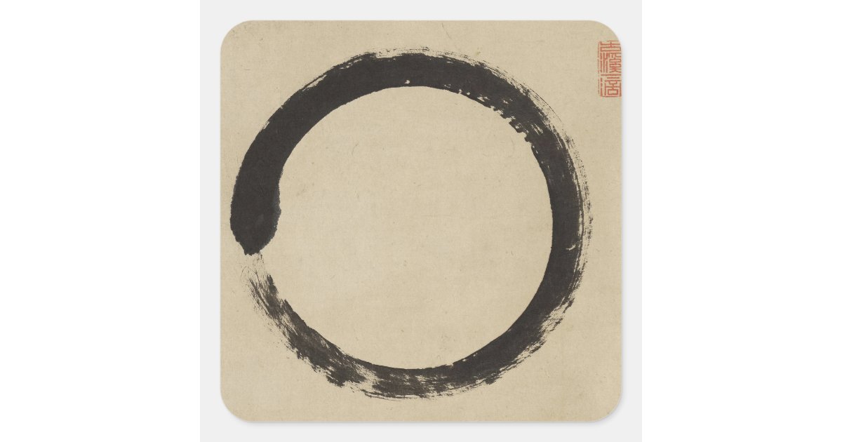 Enso by Taido Shufu Square Sticker | Zazzle