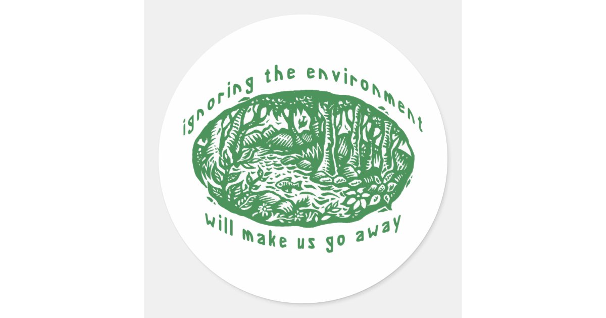Environmental Classic Round Sticker | Zazzle