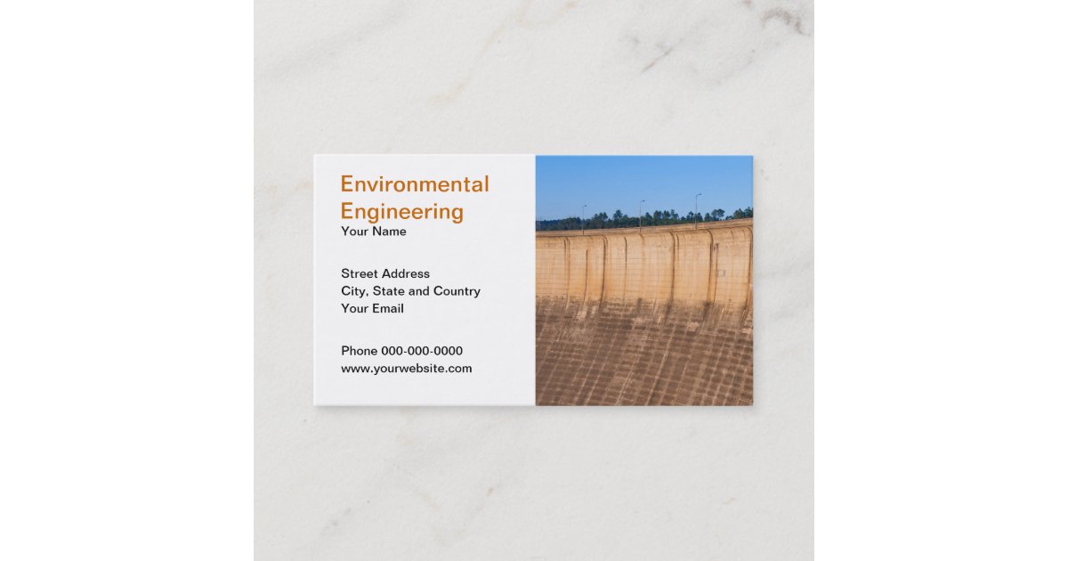Environmental Engineering Business Card | Zazzle