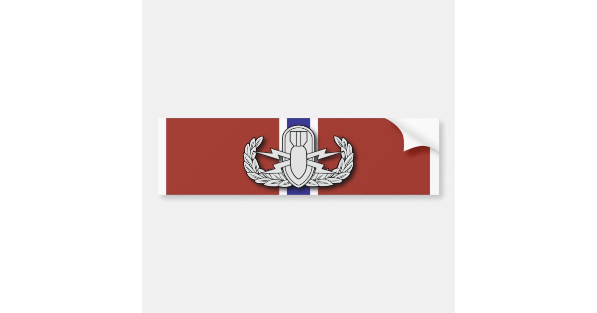 EOD Bronze Star Bumper Sticker | Zazzle