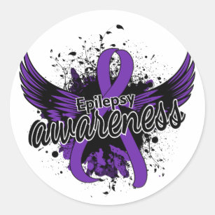 Epilepsy Ribbon Stickers & Labels | Zazzle UK