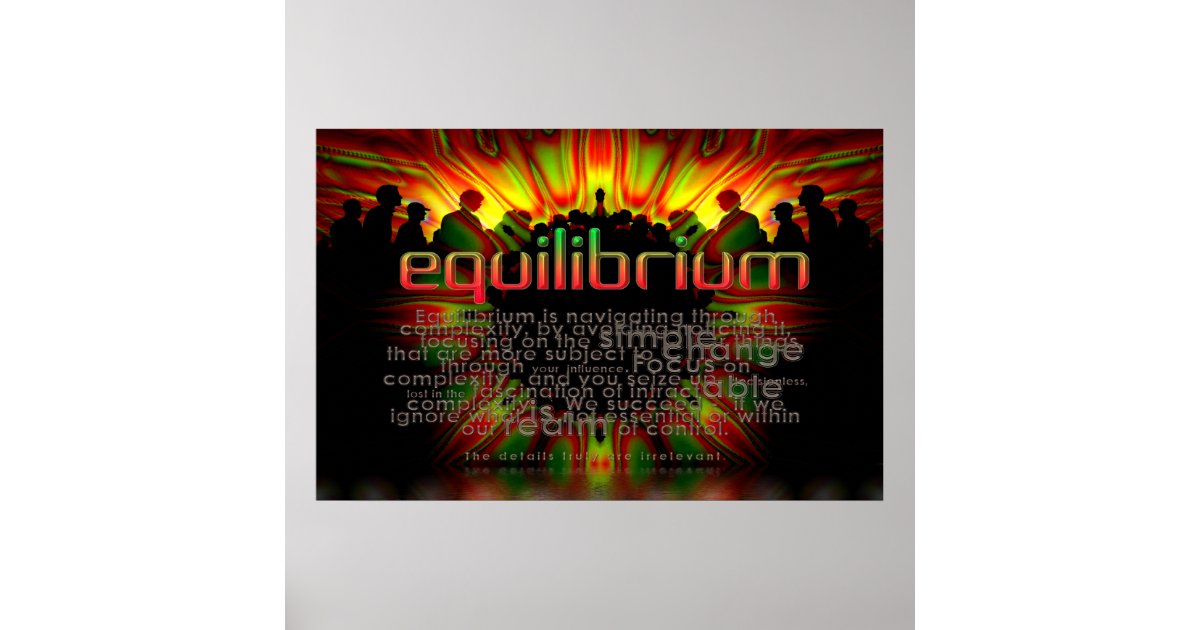 Equilibrium Words Poster | Zazzle