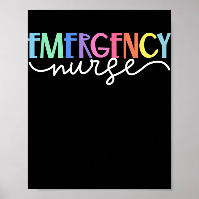 ER Nurse Emergency Room Nurse Gift Outfit For Poster | Zazzle