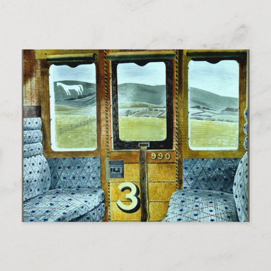 Eric Ravilious art, Train Landscape Postcard | Zazzle.co.uk