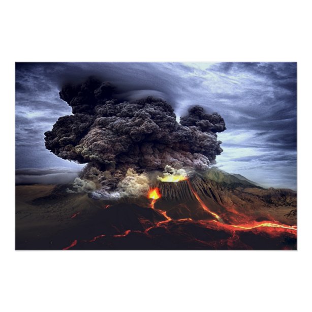 Volcano Posters & Prints | Zazzle UK