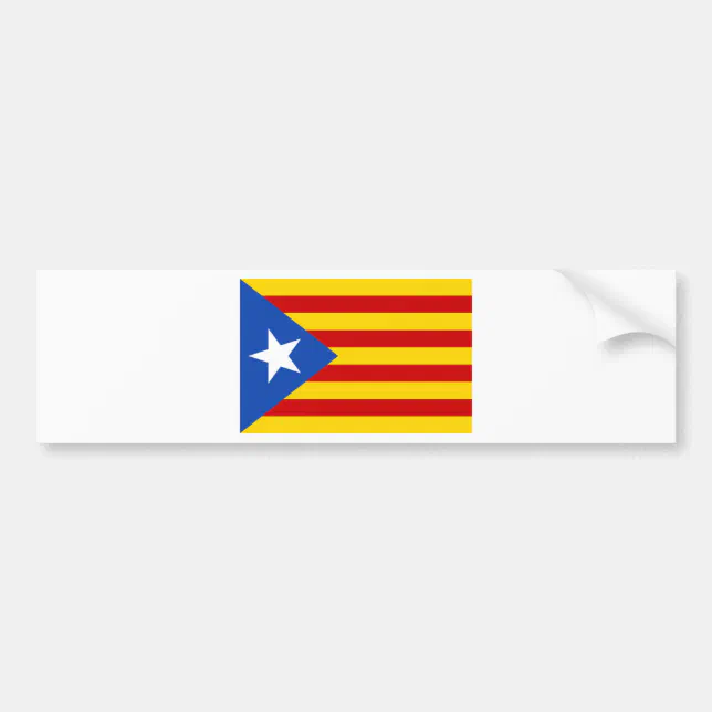 Estelada, bandera independentista de Catalunya Bumper Sticker | Zazzle