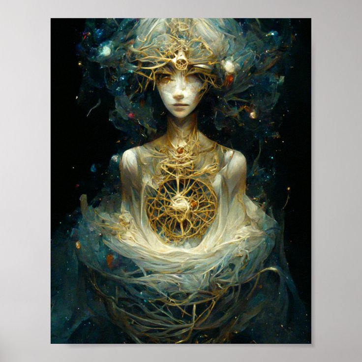 Ethereal Sprite Fantasy Art Poster | Zazzle
