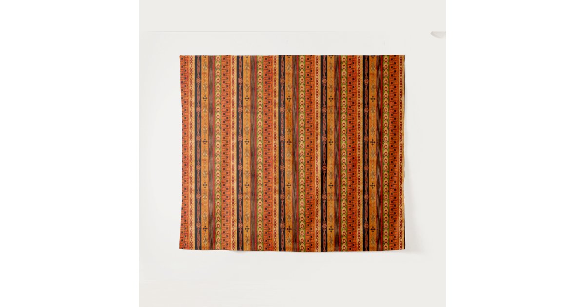 Ethnic African striped pattern. Tapestry | Zazzle