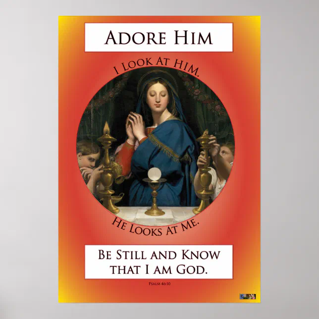 Eucharistic Adoration Poster | Zazzle