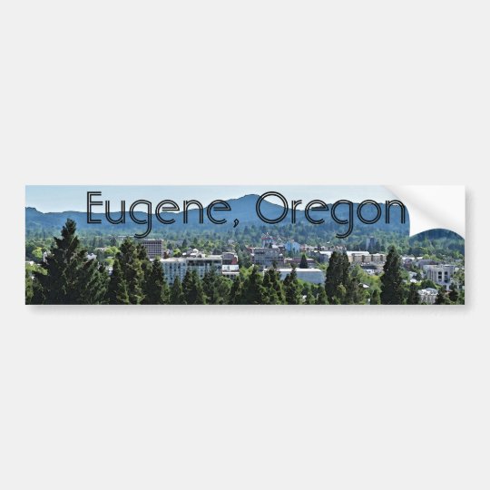 Eugene Oregon Bumper Sticker | Zazzle.co.uk
