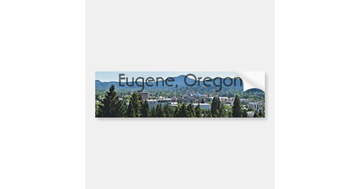 Eugene Oregon Bumper Sticker | Zazzle