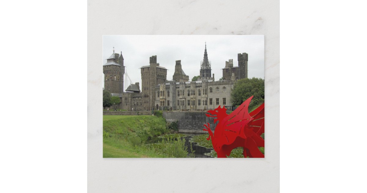 Europe, Wales, Cardiff. Cardiff Castle. Welsh 2 Postcard | Zazzle