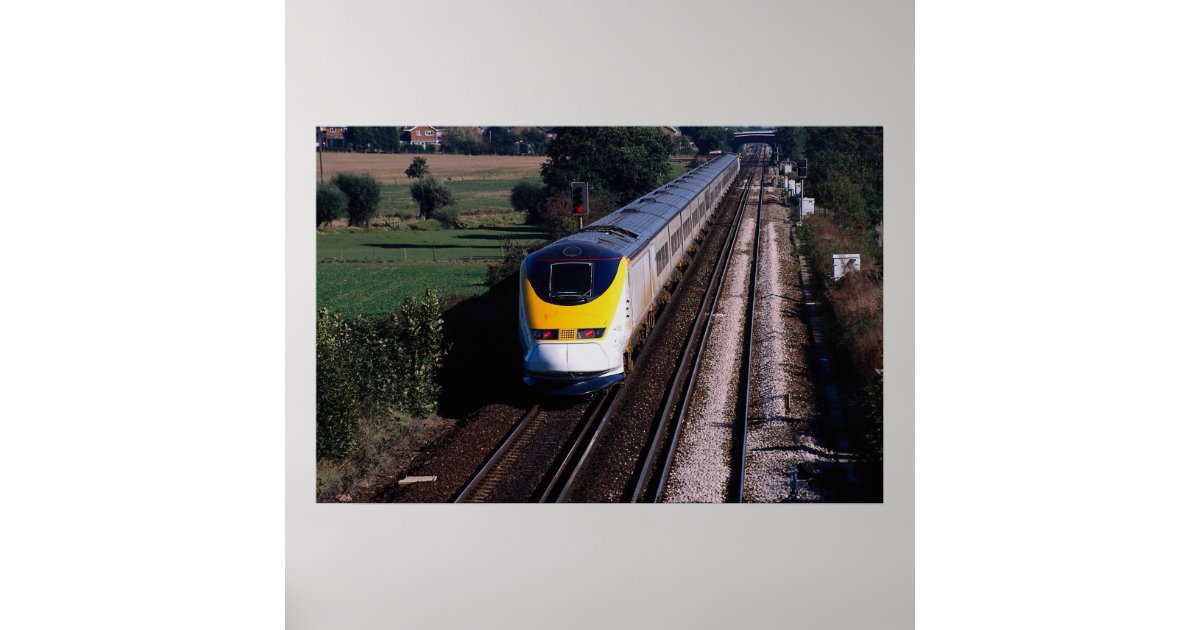 Eurostar passenger train poster | Zazzle