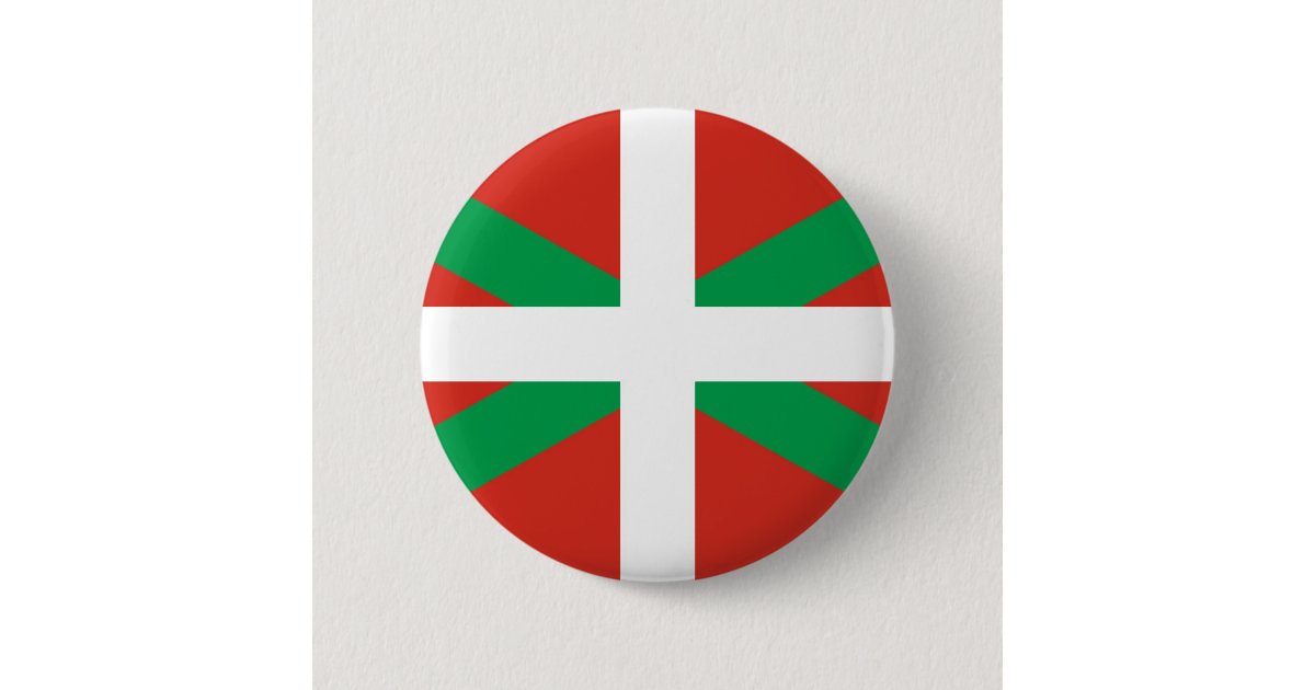 Euskadi Flag - Basque Country - Ikurri 6 Cm Round Badge | Zazzle