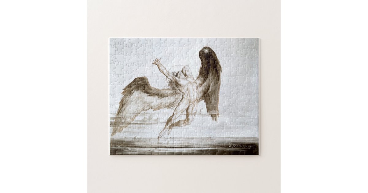 Evening aka The Fall Of Day by William Rimmer Jigsaw Puzzle | Zazzle
