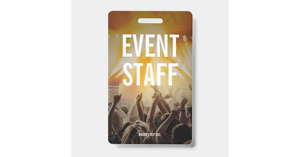 Event Staff ID Badge | Zazzle